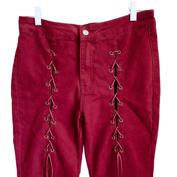 Cider | Pants & Jumpsuits | Nwt Cider Low Waist Tie Front Flares Womens ...